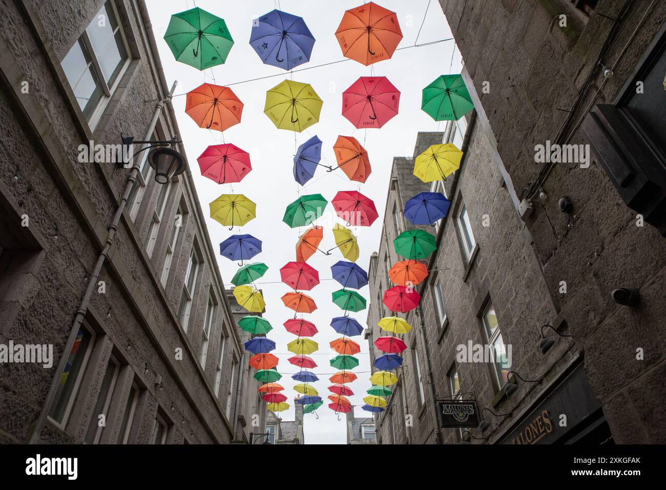 20th , July , 2024, Shiprow Aberdeen. The umbrella project. The ...