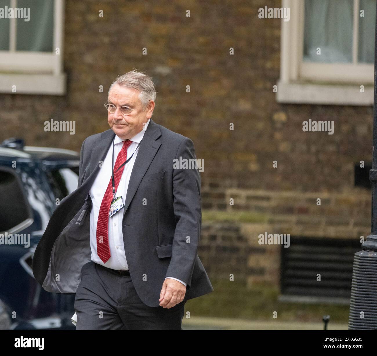 London, UK. 23rd July, 2024. Sir Alan Campbell, Chief Whip arrives at a cabinet meeting at 10 ...