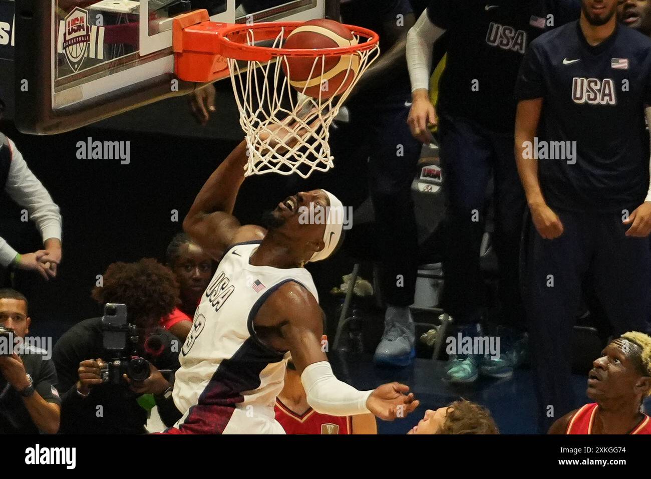 London, UK. 22nd July, 2024. BAM ADEBAYO TEAM USA during the ...