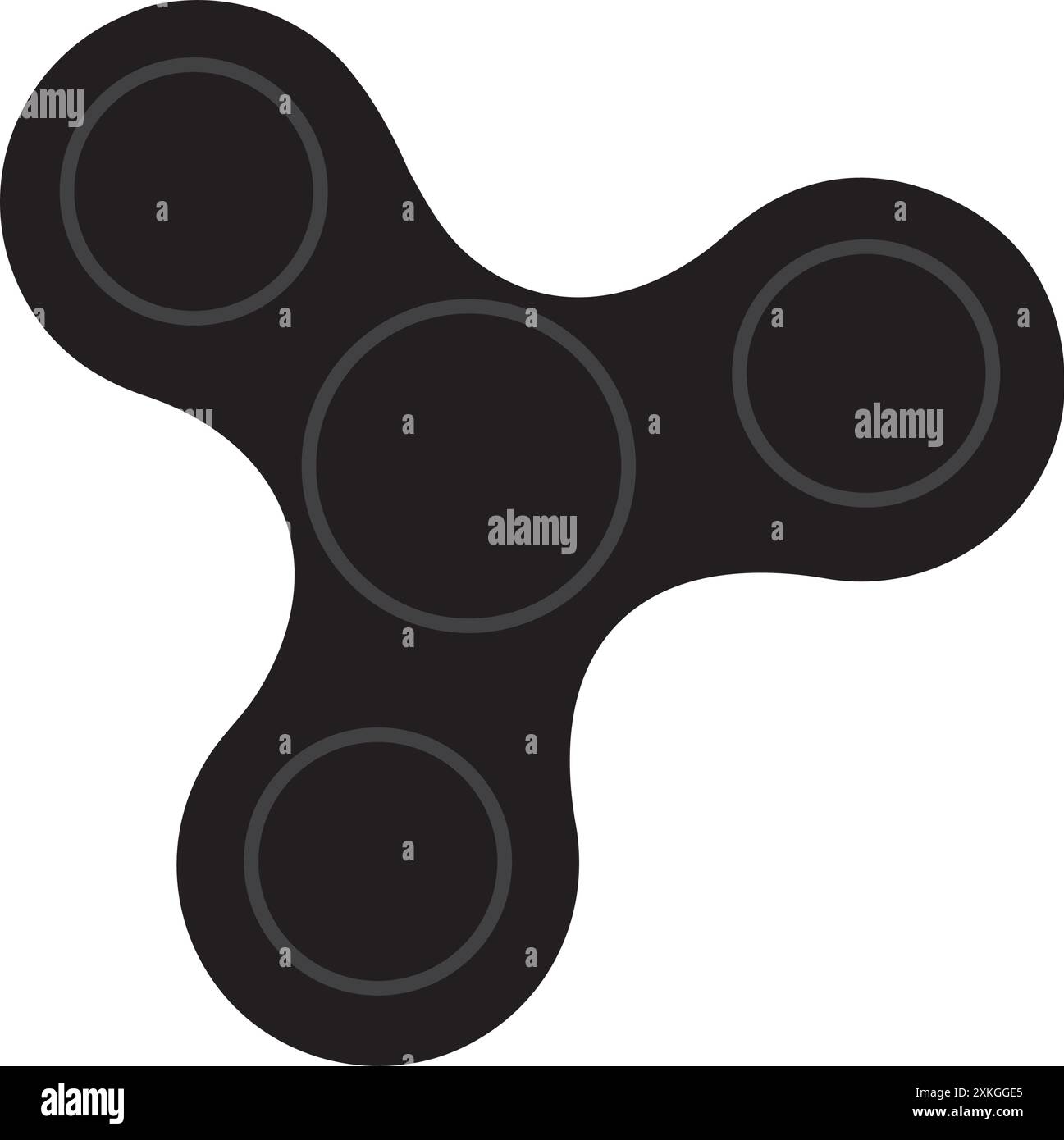 Black fidget spinner vector illustration Stock Vector Image & Art - Alamy
