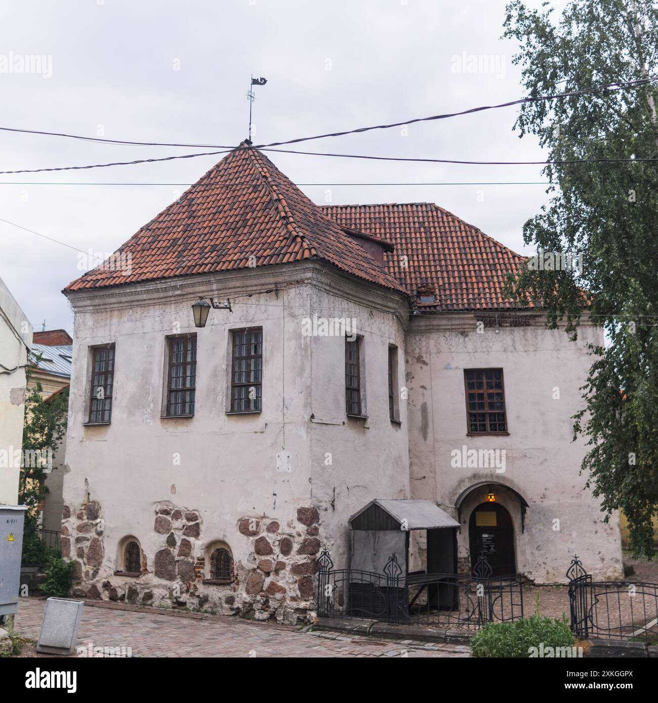 Vyborg, Russia - June 10, 2024: historical medieval building of St ...