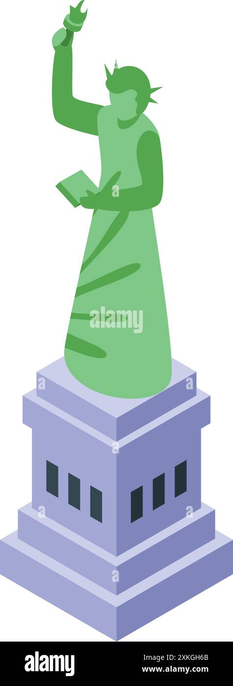 The statue of liberty is holding a torch and a tablet on liberty island ...