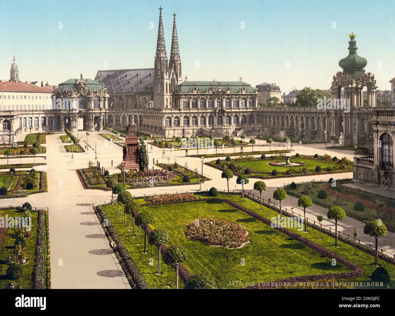 The Royal Prison and the St. Sophie Church, Altstadt, Dresden, Saxony ...