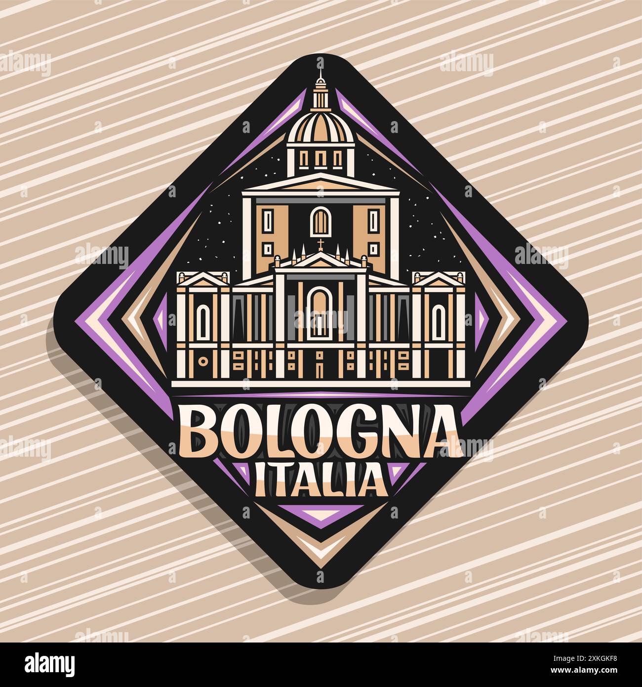 Facade famous basilica in Stock Vector Images - Alamy