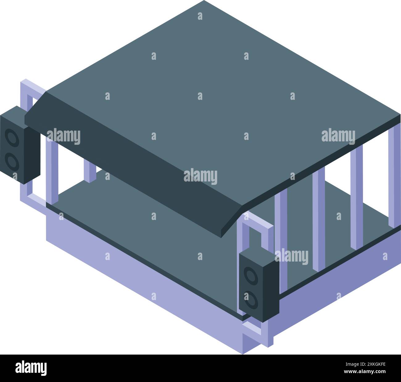 Empty outdoor band stage Cut Out Stock Images & Pictures - Alamy