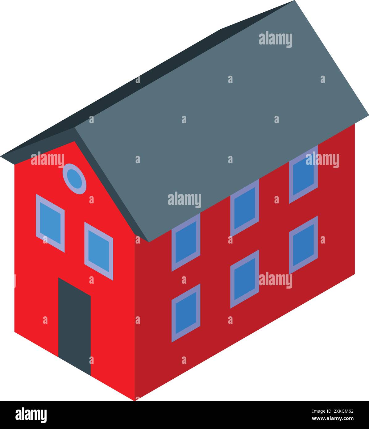 Red farm building in Cut Out Stock Images & Pictures - Alamy