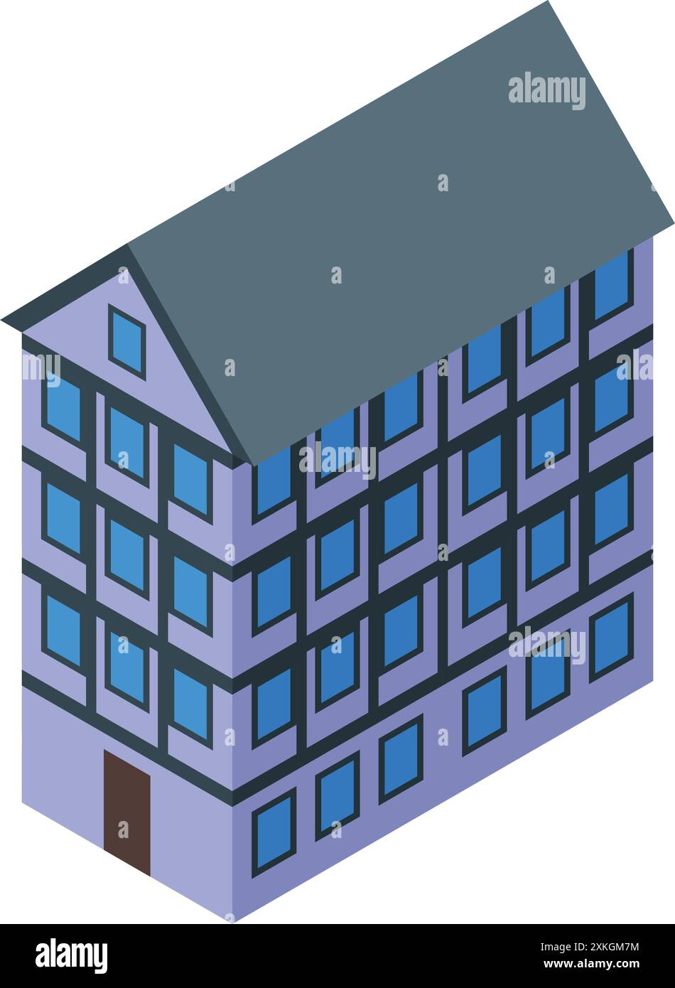 Contemporary multi story building standing as a symbol of urban living ...