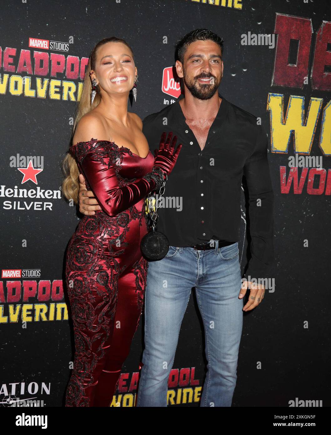 July 22, 2024, New York, New York, USA: Actors BLAKE LIVELY and MICHELE ...