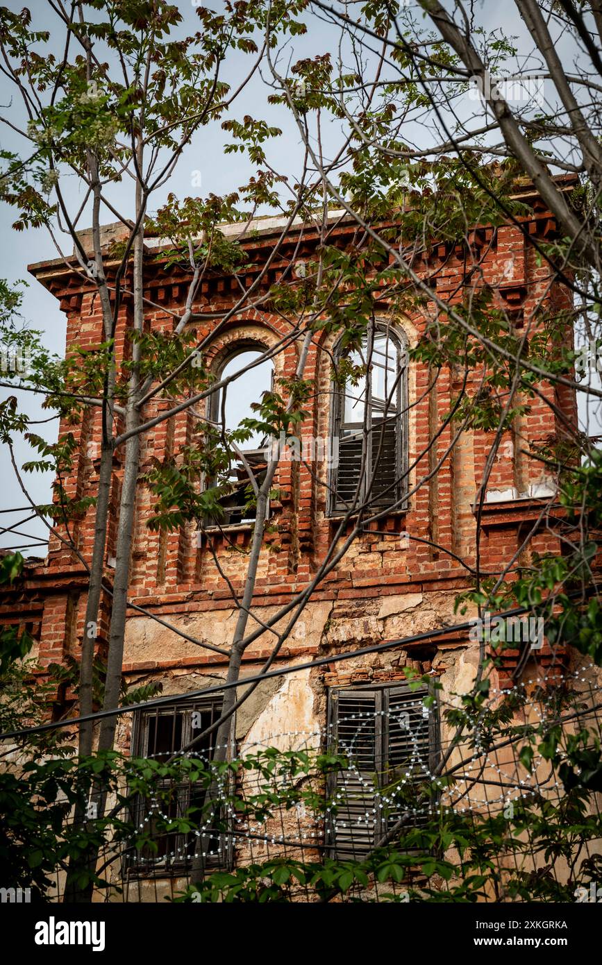 Derelict house - former residence of Leon Trotsky, Buyukada island ...