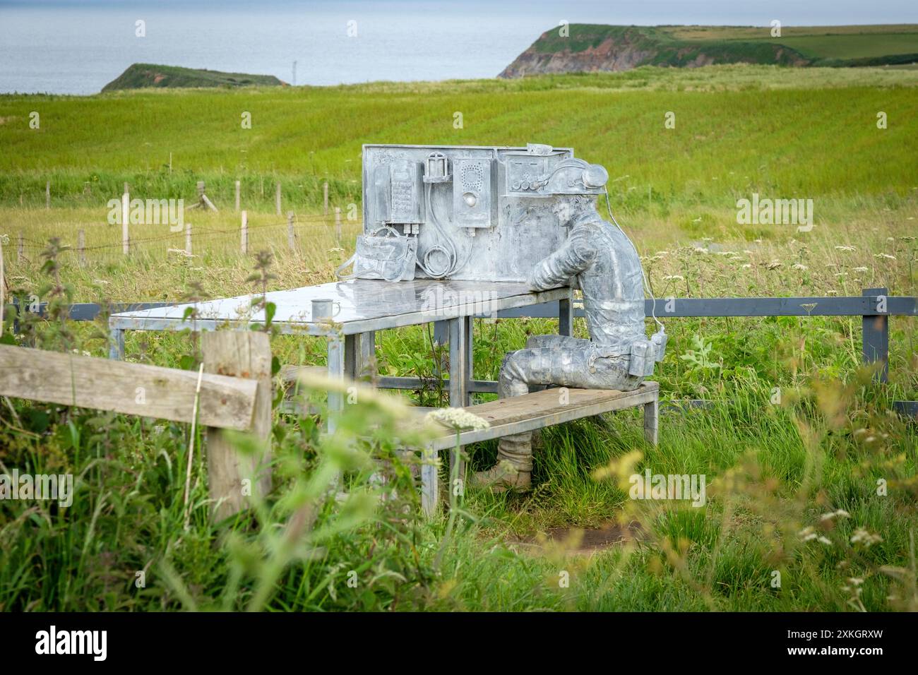 The Boulby Miner, The sculpture was commissioned to celebrate 50 years ...