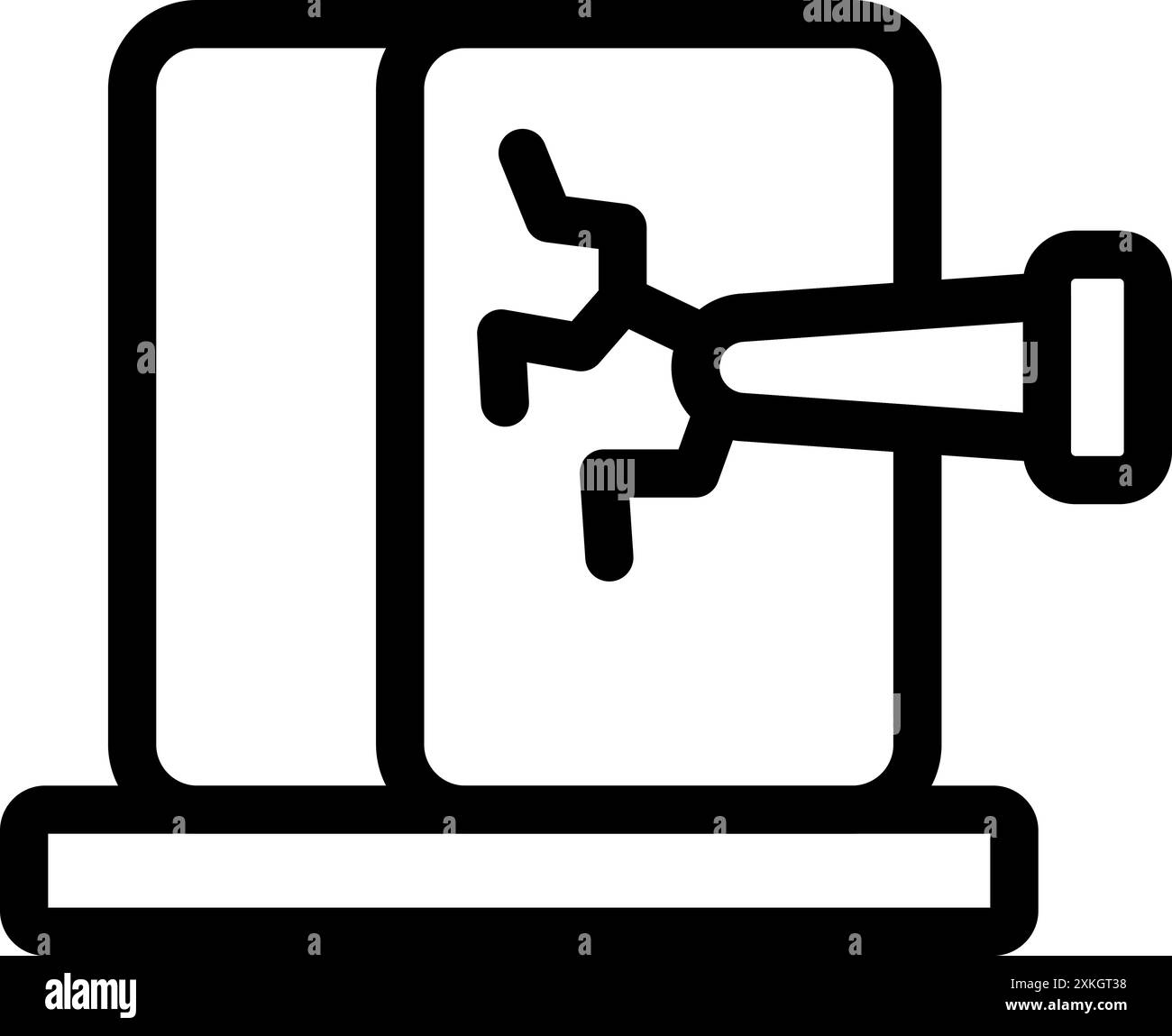 Laser engraving machine working on metal object, engraving process with ...