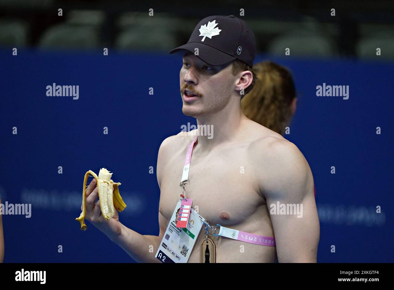 Paris, France. 23rd July, 2024. Finlay Knox of Team Canada arrives on ...