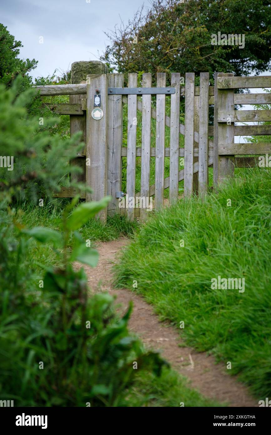 Views along the Cleveland Way, between Saltburn and Skinningrove Stock ...