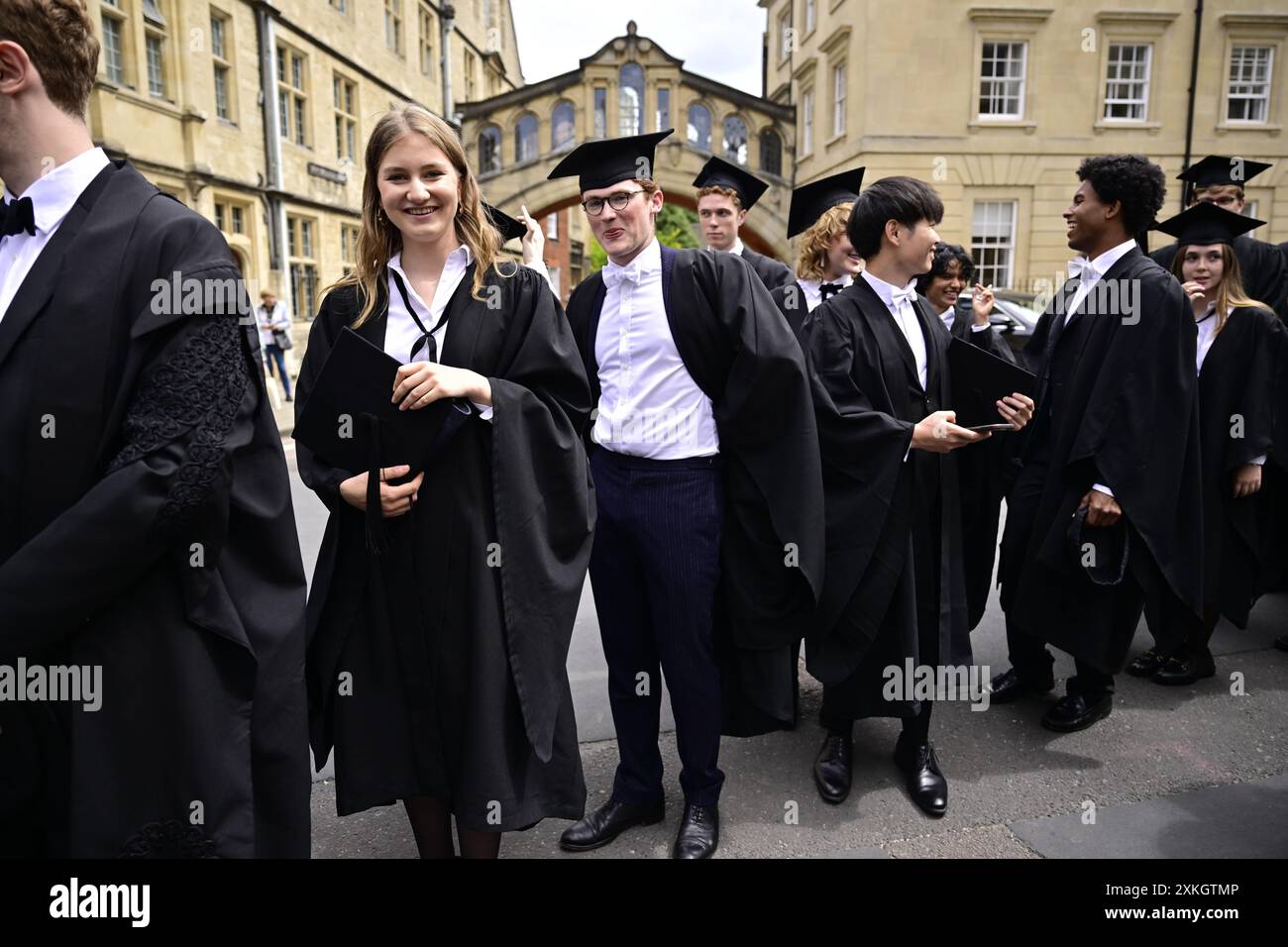 Oxford, UK. 23rd July, 2024. Crown Princess Elisabeth arrives for the ...
