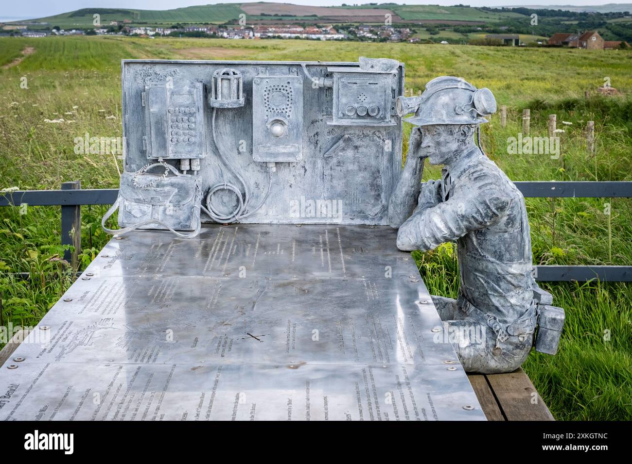 The Boulby Miner, The sculpture was commissioned to celebrate 50 years ...