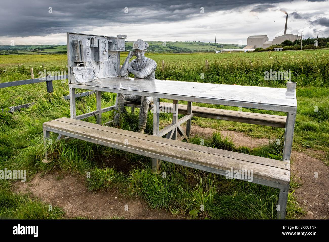The Boulby Miner, The sculpture was commissioned to celebrate 50 years ...