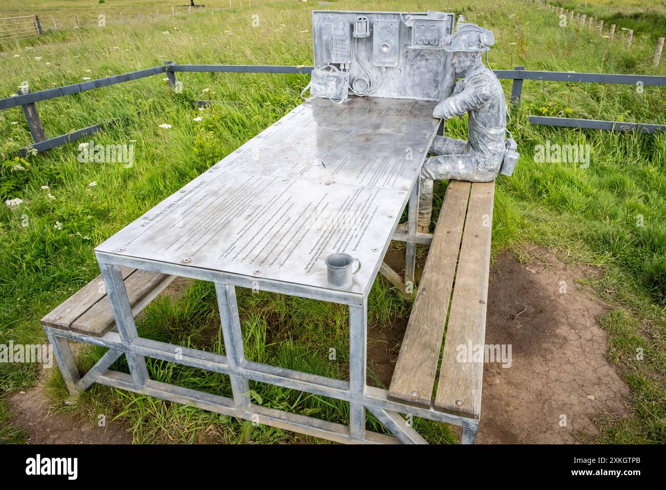 The Boulby Miner, The sculpture was commissioned to celebrate 50 years ...