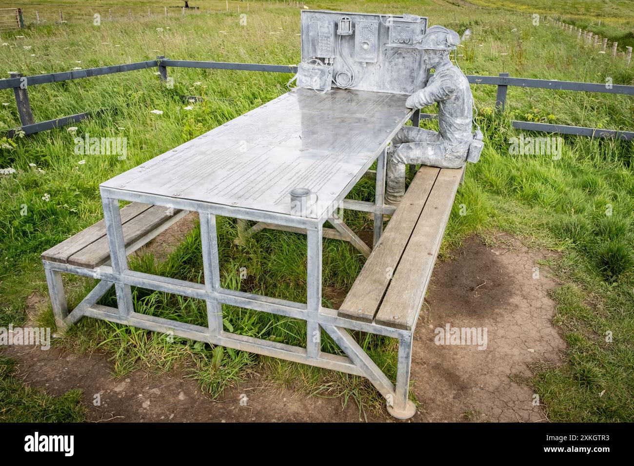 The Boulby Miner, The sculpture was commissioned to celebrate 50 years ...