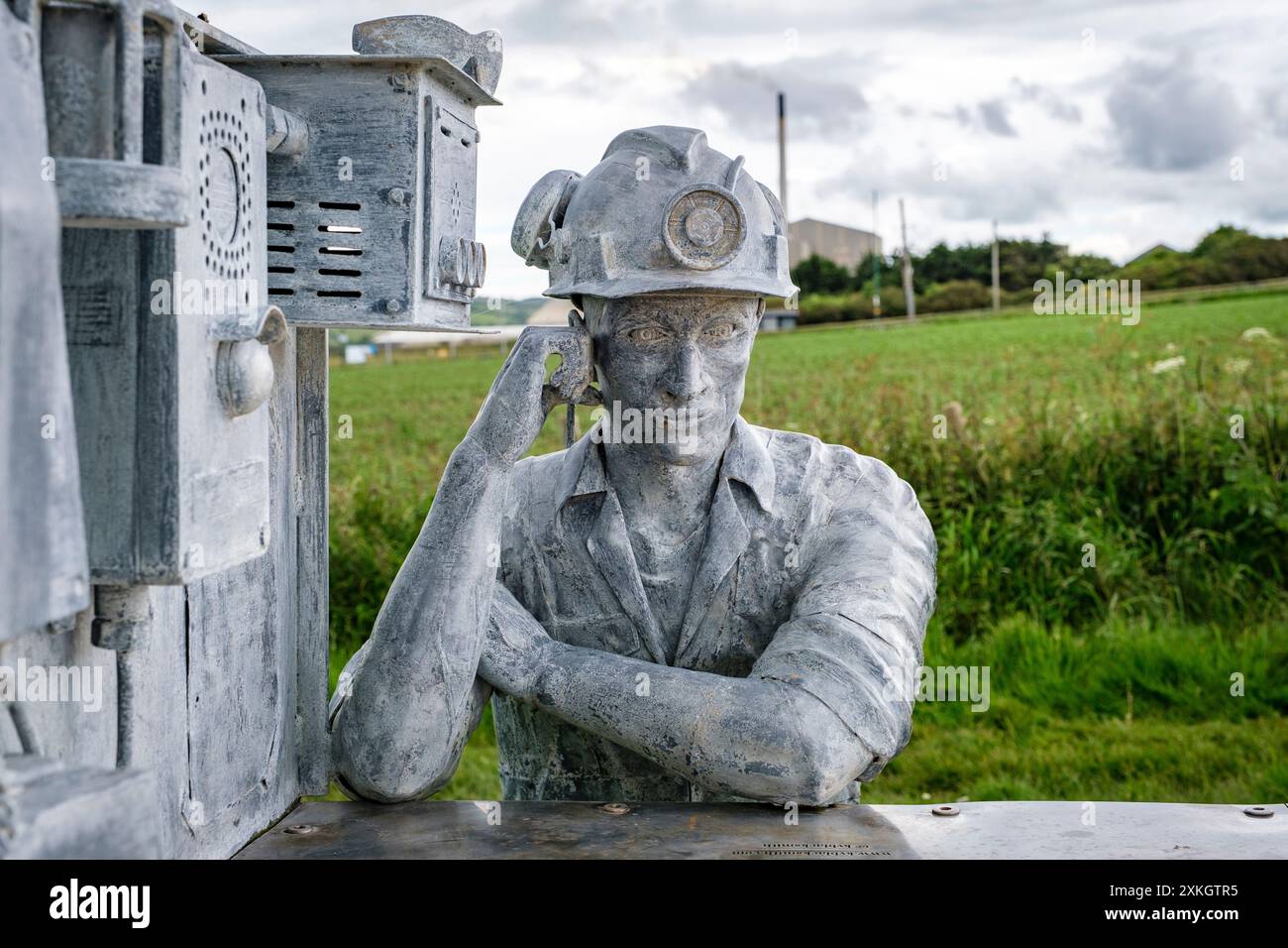 The Boulby Miner, The sculpture was commissioned to celebrate 50 years ...