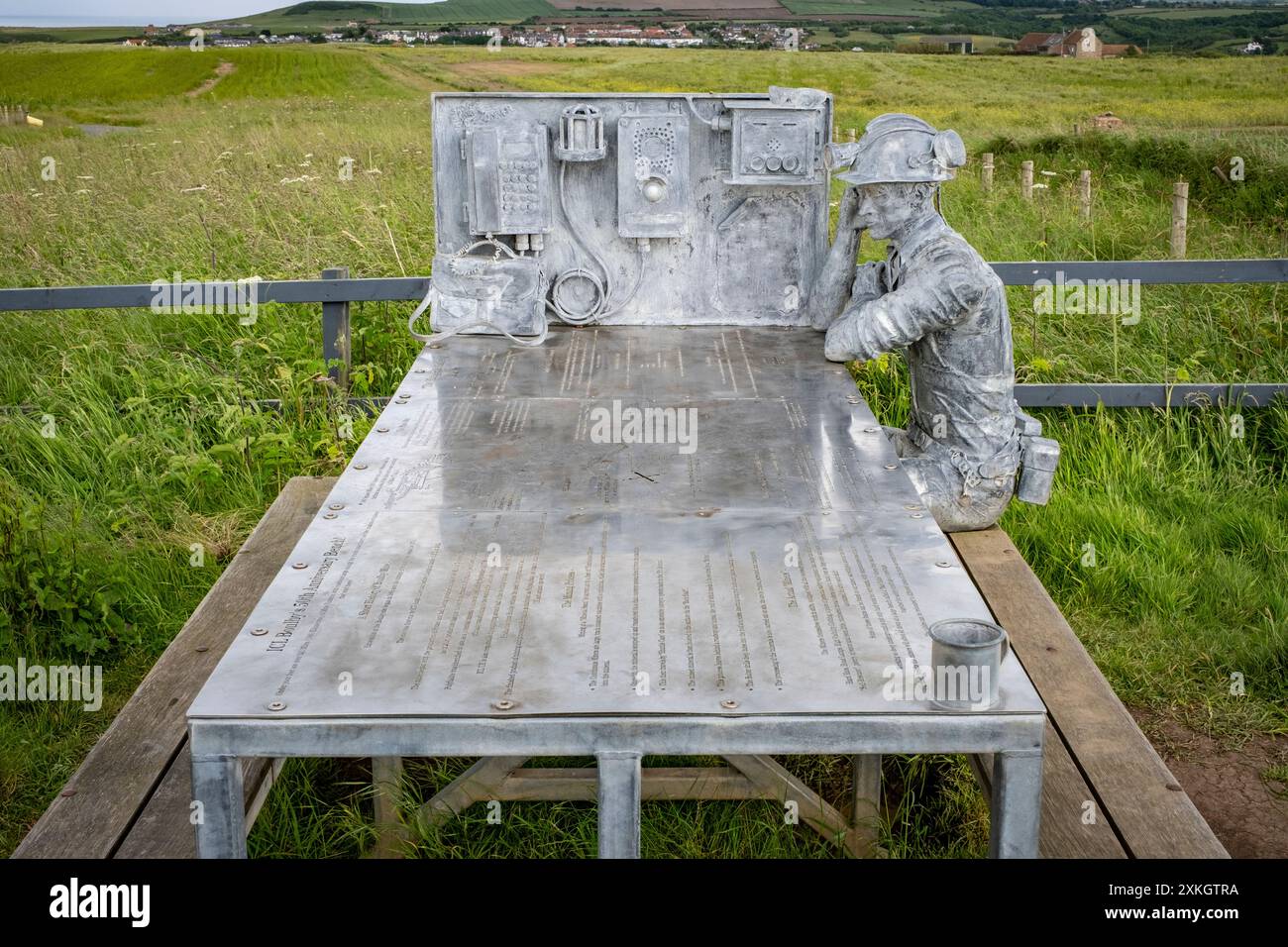 The Boulby Miner, The sculpture was commissioned to celebrate 50 years ...