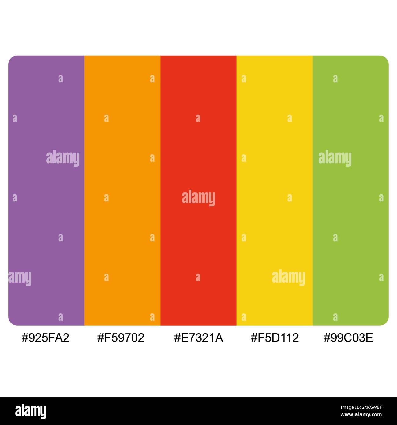 Vector illustration with palette. Color matching palette. Fashion Trend ...