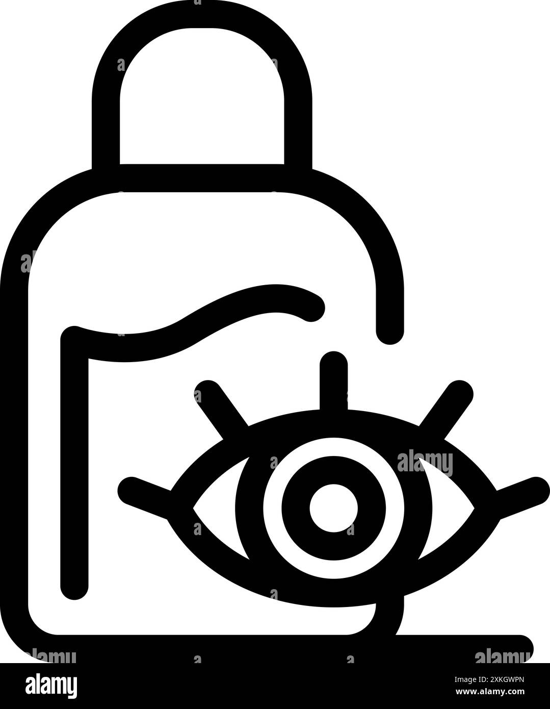 Simple Eye Drop Bottle Icon Representing Eye Care And Treatment Stock Vector Image And Art Alamy