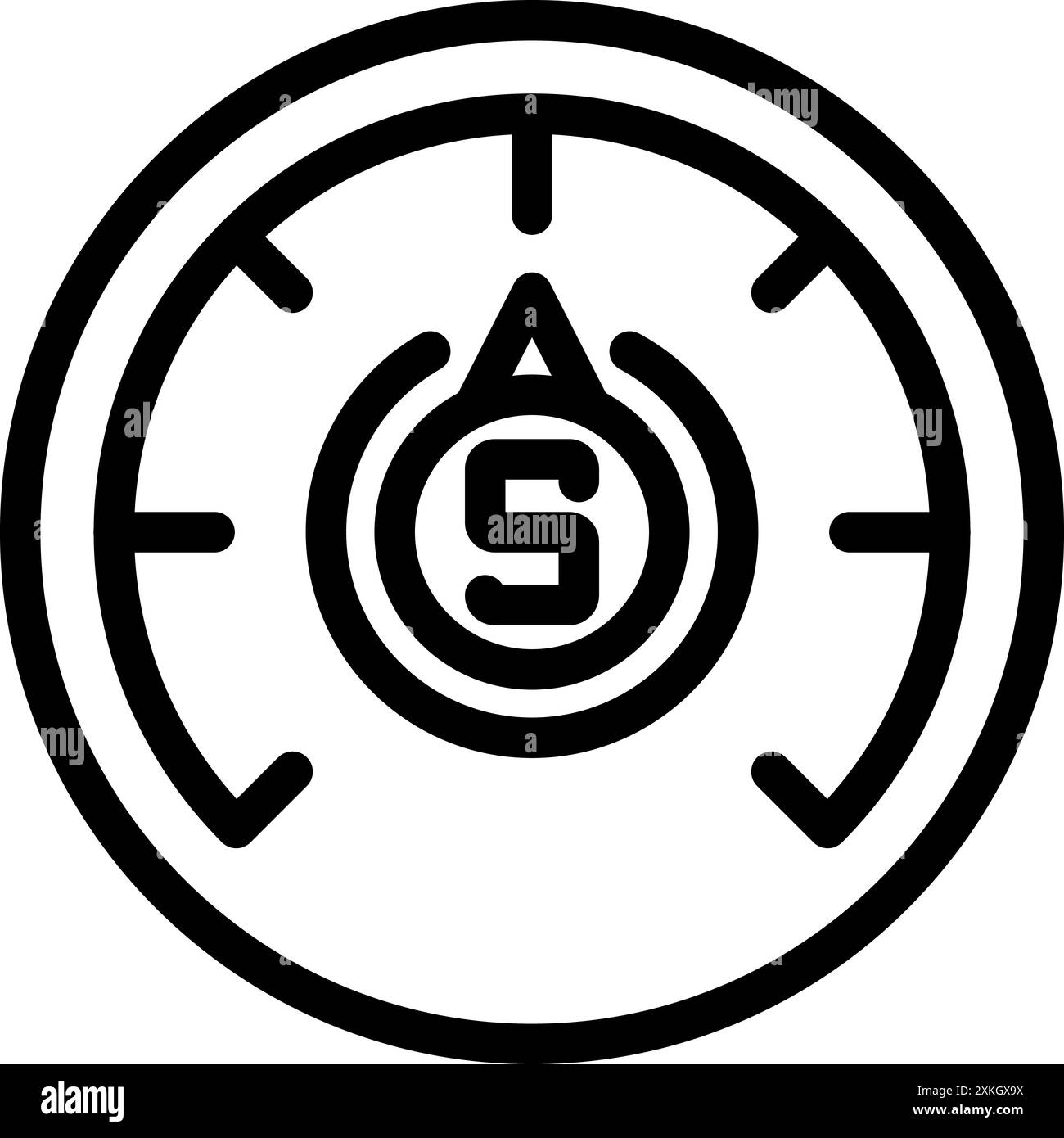 Speedometer showing five units of speed, indicating a moderate pace of ...