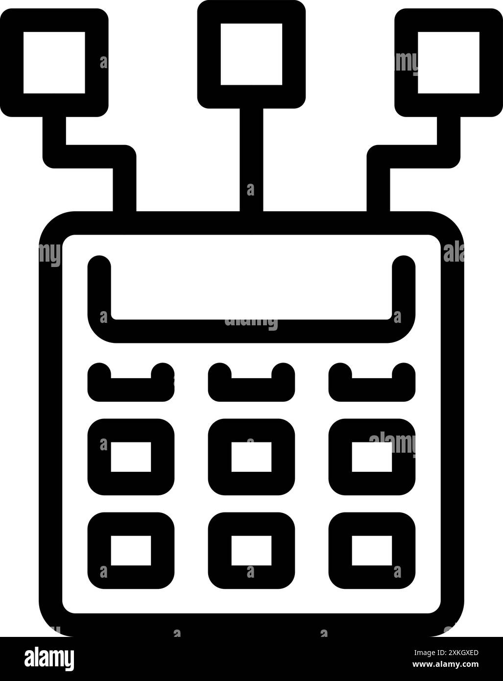 Mathematical data screen Cut Out Stock Images & Pictures - Alamy
