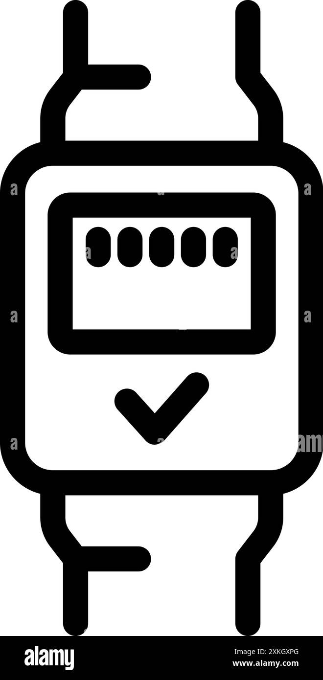 Electric meter icon showing power consumption being measured in ...