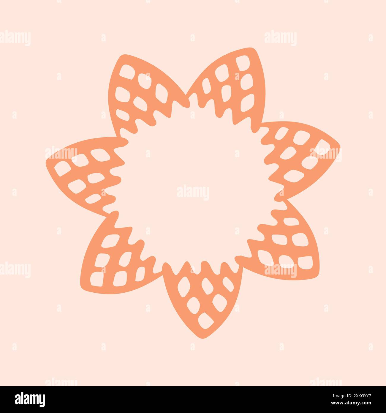 Peach fuzz botanical texture vector motif with color of the year two ...