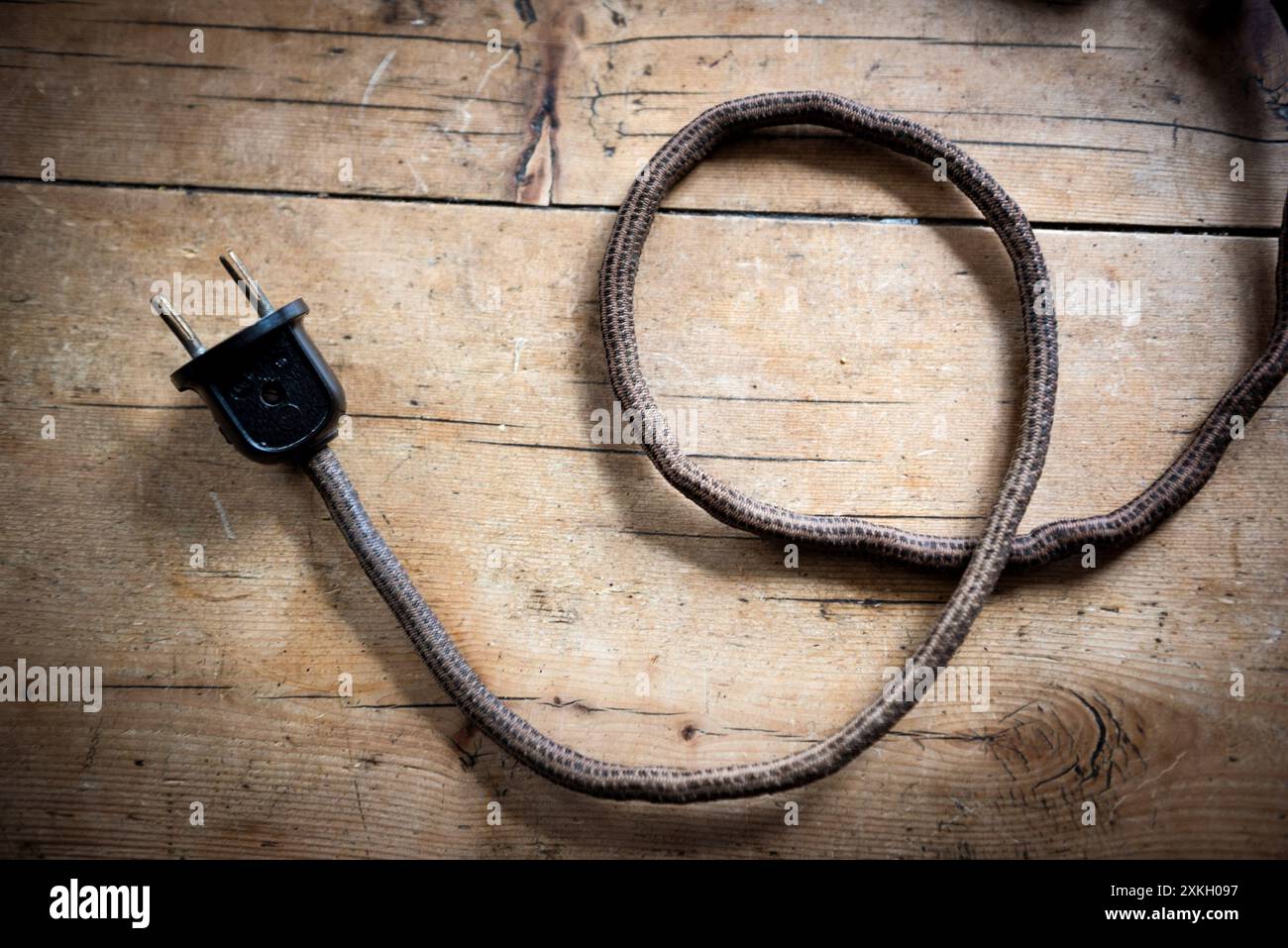 Antique Power Plug Stock Photo - Alamy
