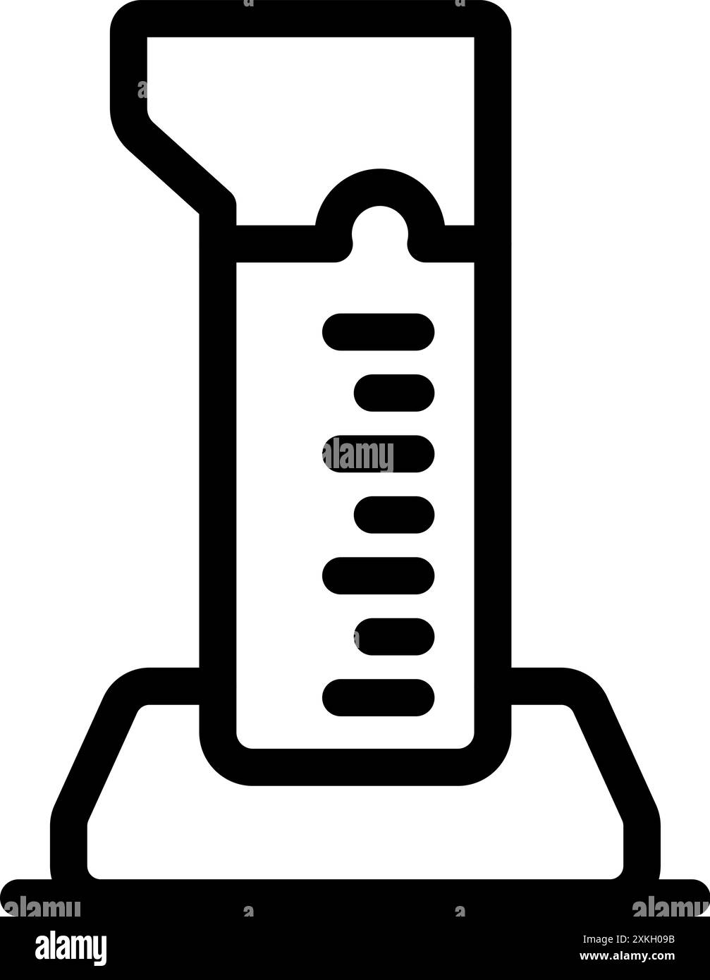 Graduated cylinder icon outline hi-res stock photography and images - Alamy