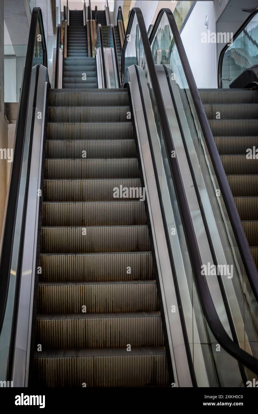 Interior escalators in the National Museum of Contemporary Art, Athens ...