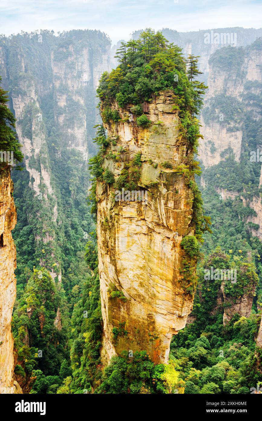 Natural quartz sandstone pillar the Avatar Hallelujah Mountain Stock ...
