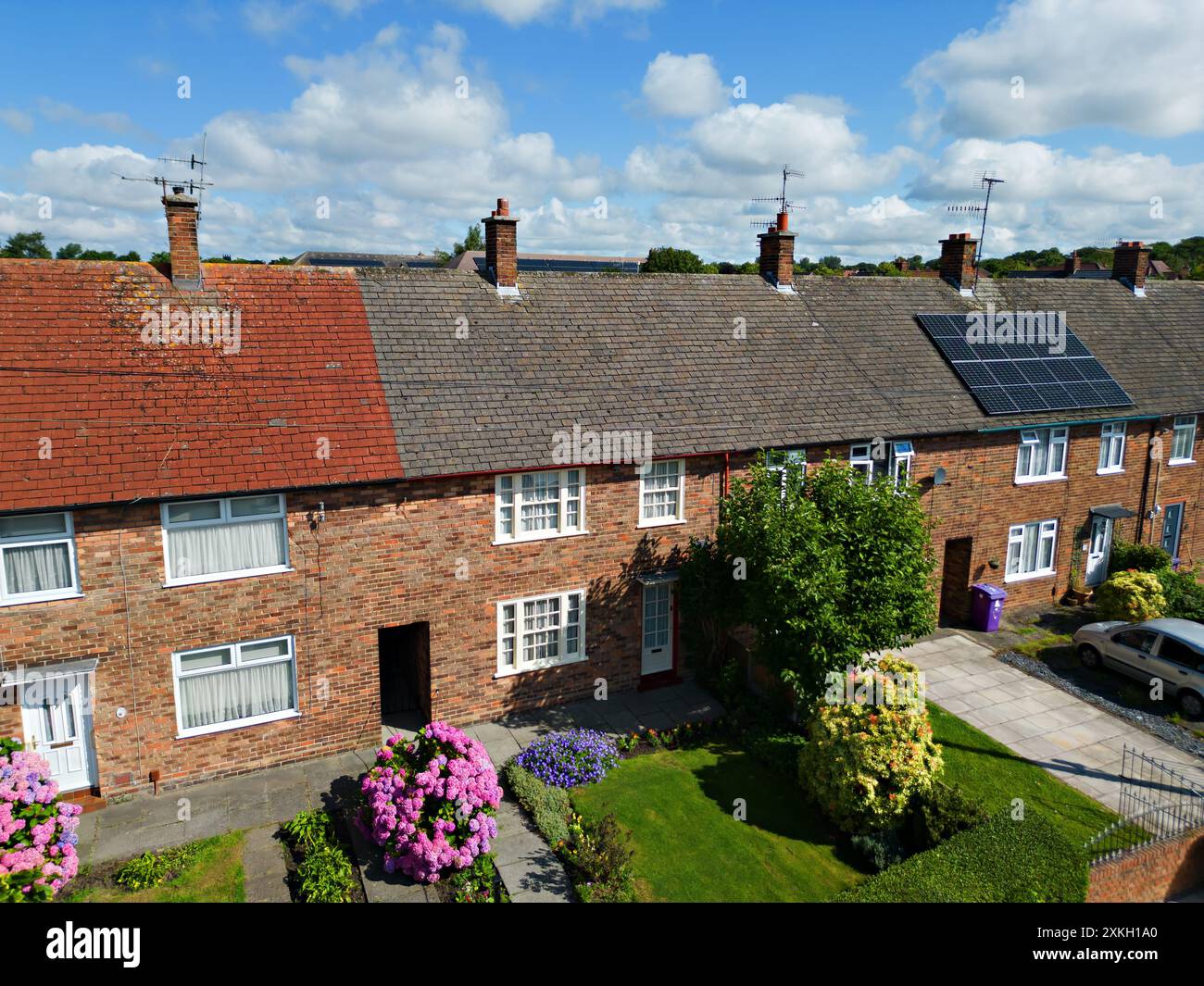 Aerial view of 20 Forthlin Road, the childhood home of the Beatles Sir ...