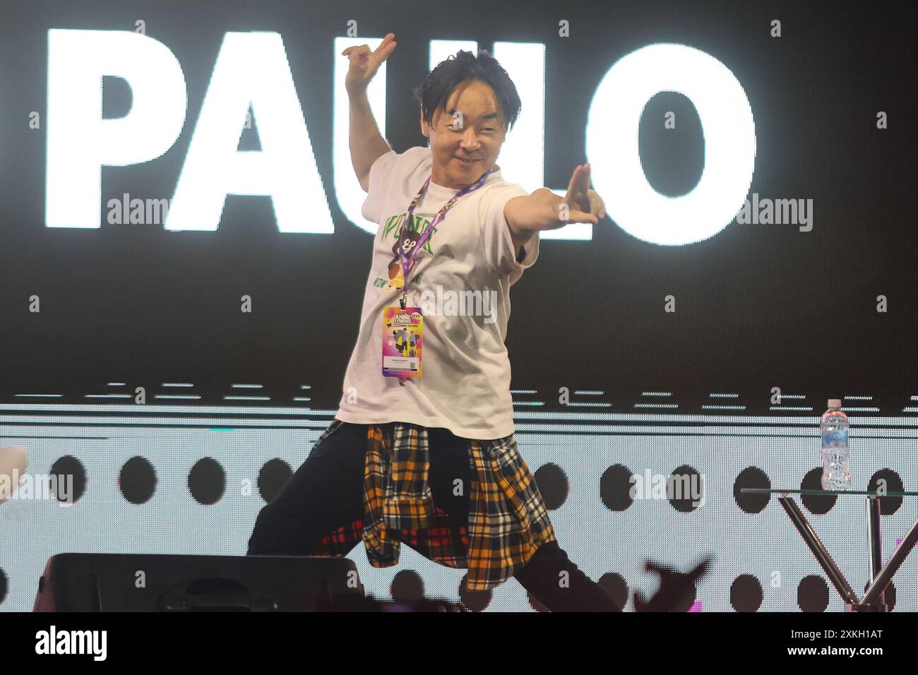 SÃO PAULO, SP - 18.07.2024: ANIME FRIENDS 2024 - Actor Takumi Hashimoto ...