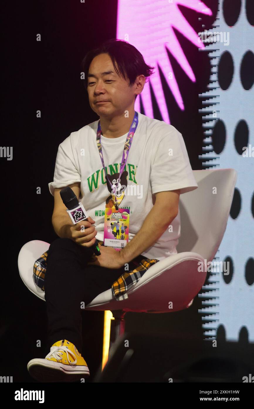 SÃO PAULO, SP - 18.07.2024: ANIME FRIENDS 2024 - Actor Takumi Hashimoto ...