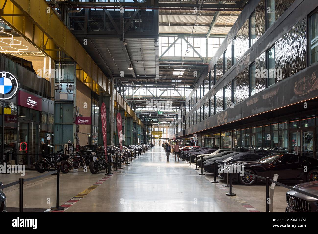 Motorworld München - Interior View Stock Photo - Alamy
