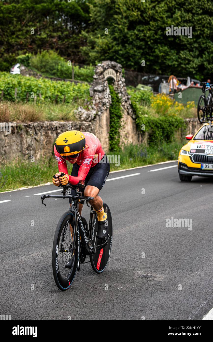 ODD CHRISTIAN EIKING of UNO-X MOBILITYcycling in the Tour de France ...