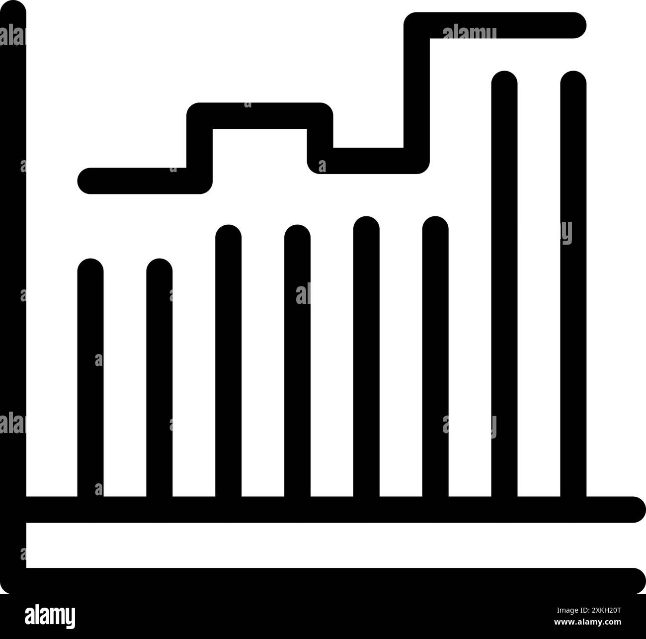 Sales chart graph showing increasing hi-res stock photography and ...