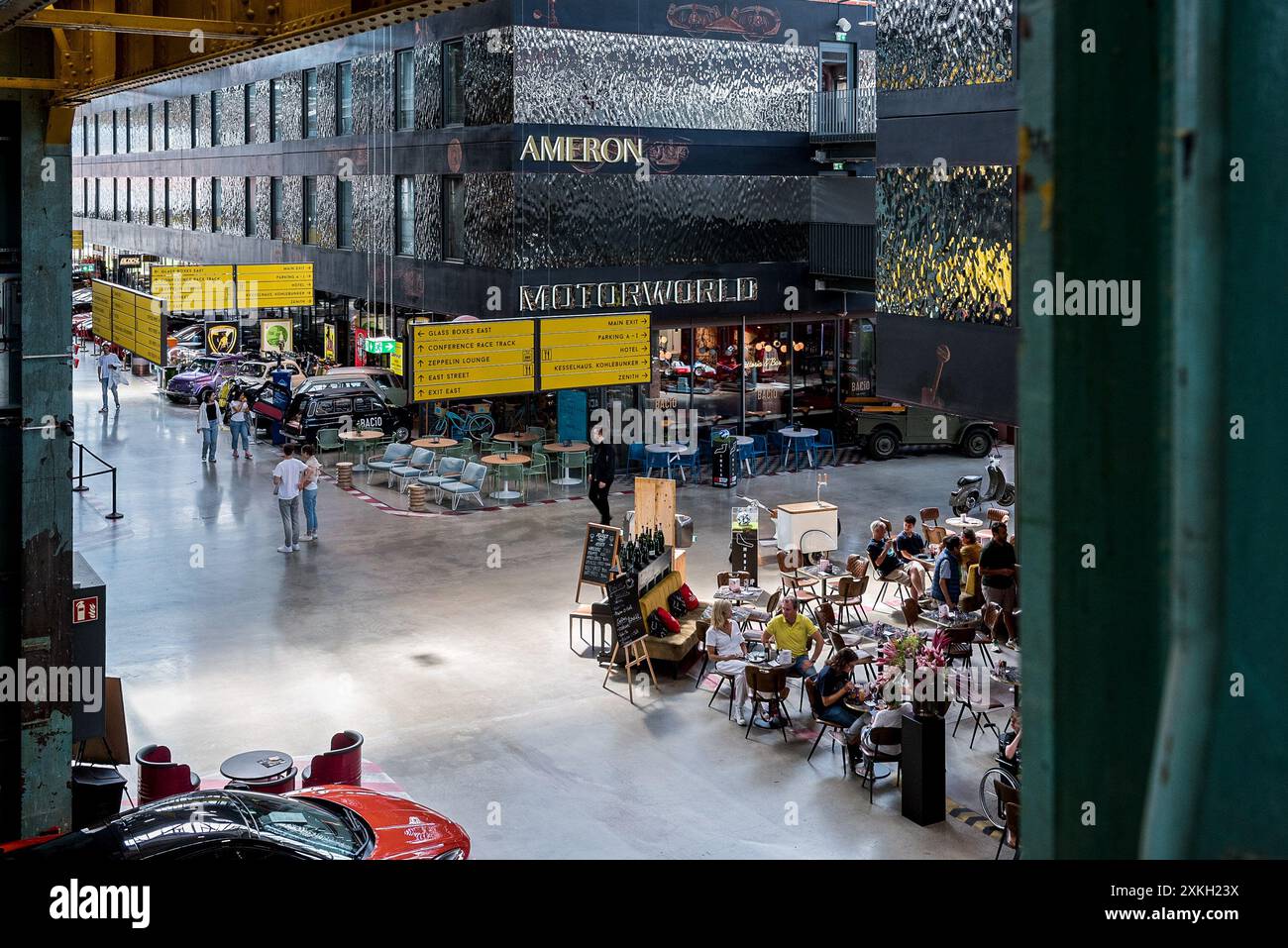 Motorworld München - Interior View Stock Photo - Alamy