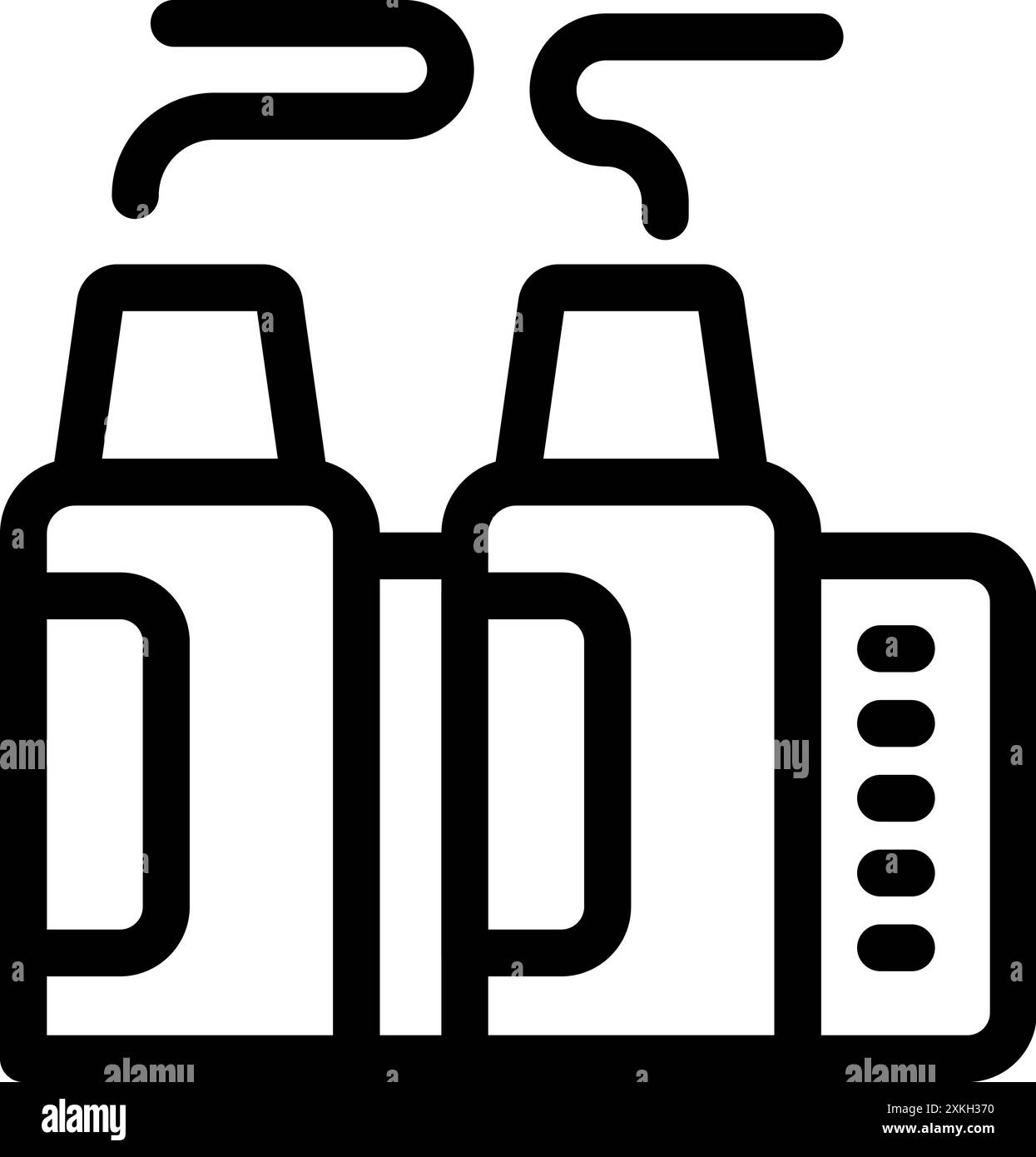 Line art icon of a nuclear power plant generating electricity with ...