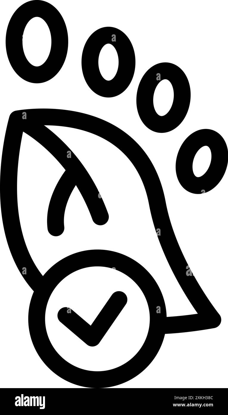 Black outline icon representing an eco friendly approach, promoting ...