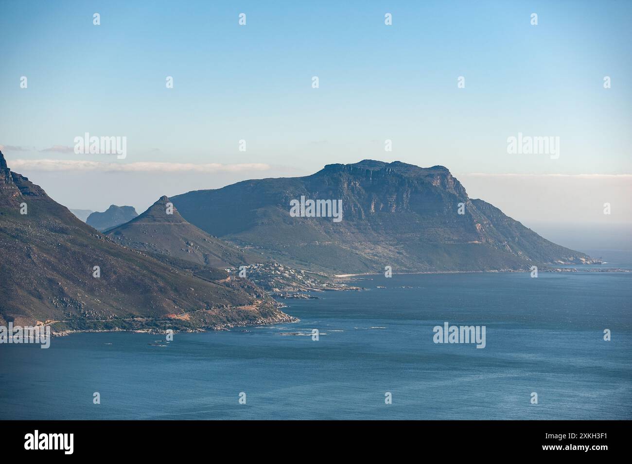 An aerial view, overlooking Cape Town, Western Cape, South Africa. High ...
