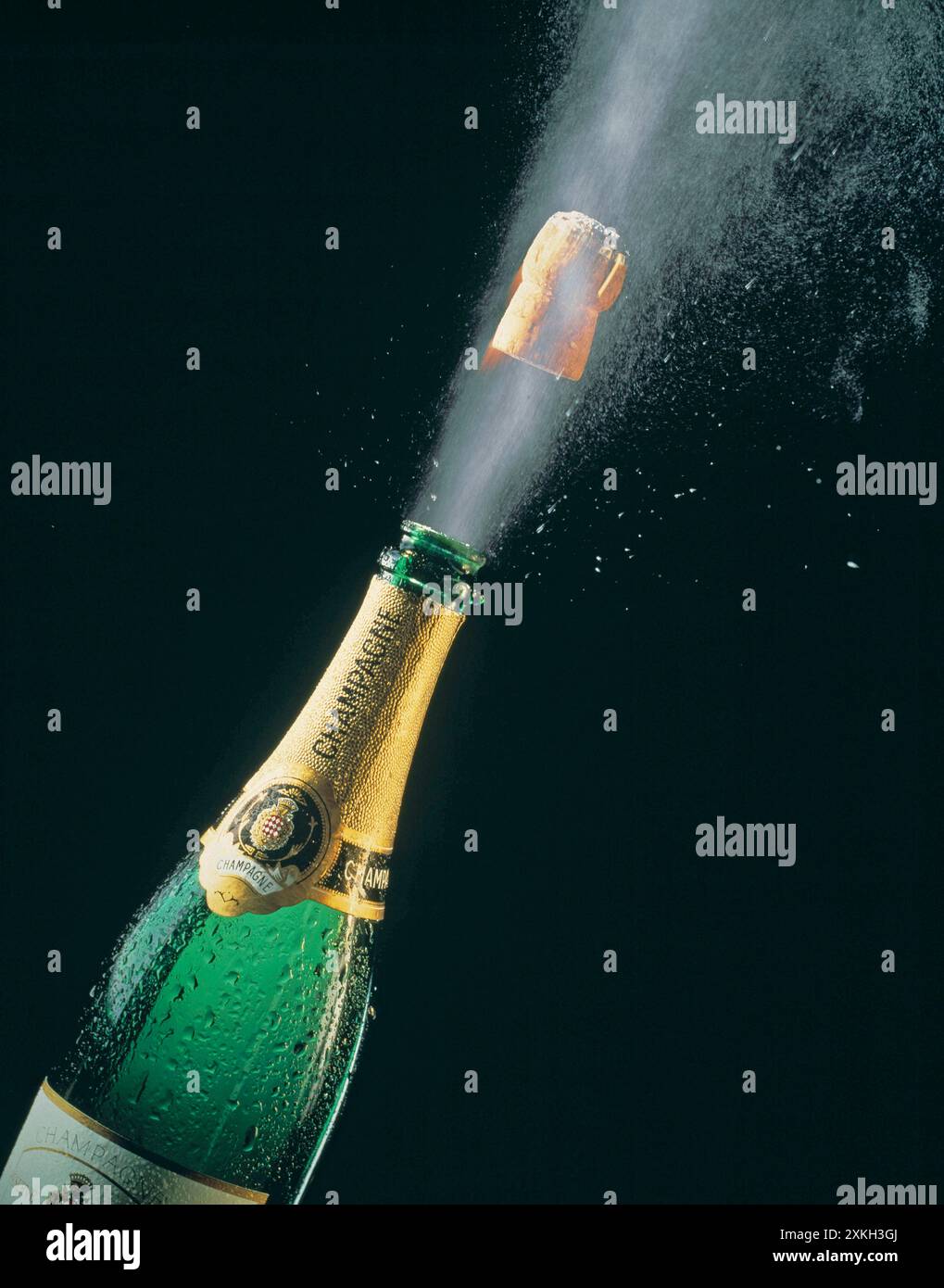 Moet Champagne Bottle Popping
