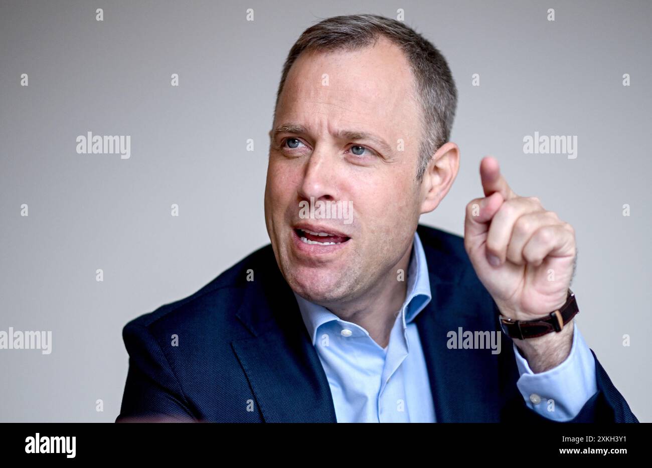 Berlin, Germany. 23rd July, 2024. Mario Czaja (CDU) speaks in a dpa ...