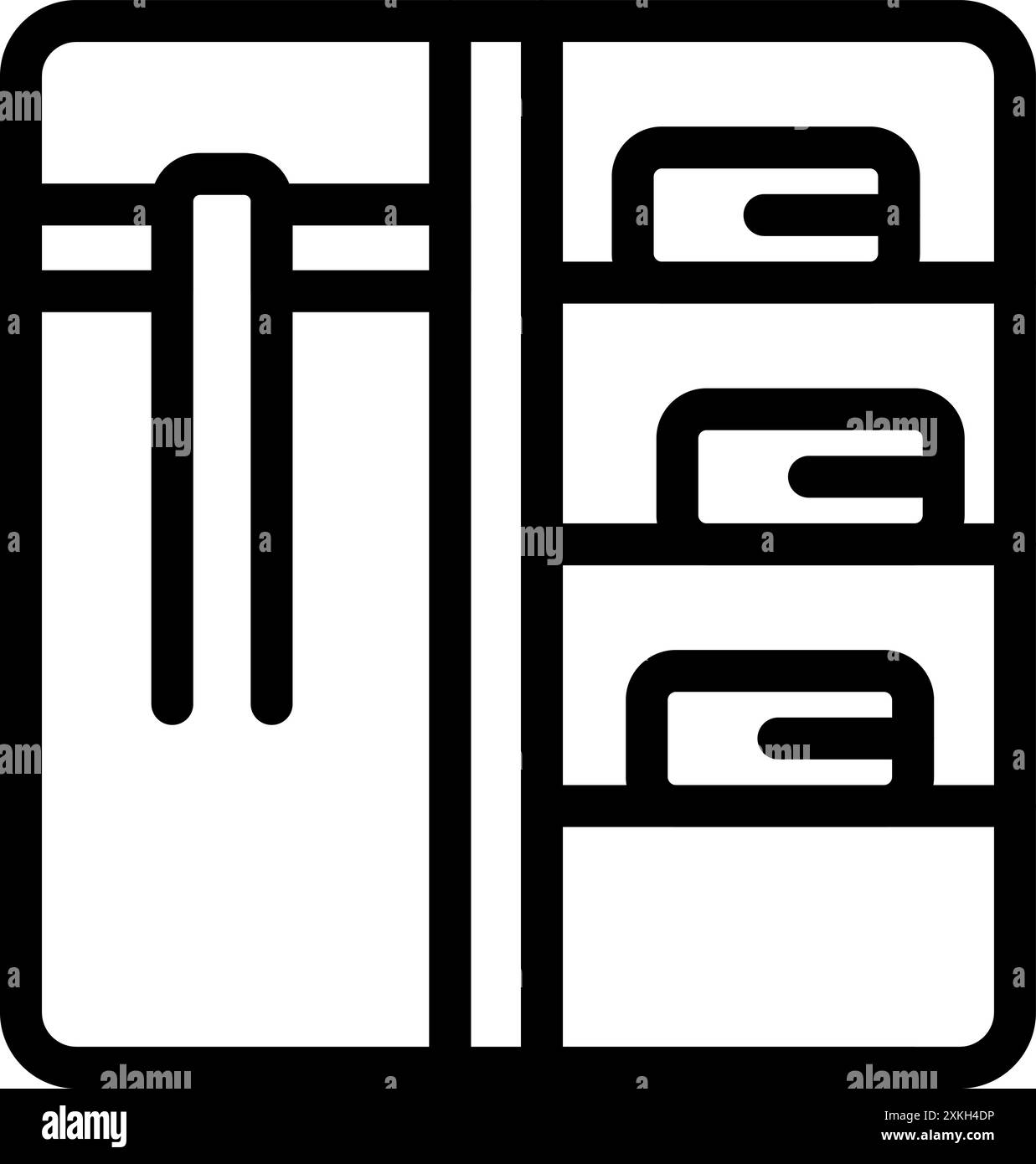 Opened empty refrigerator is showing shelves inside Stock Vector Image ...