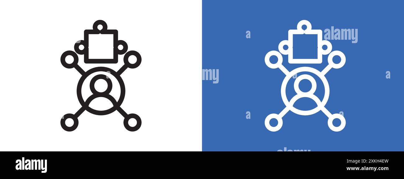 Complexity icon logo sign vector outline in black and white color Stock ...