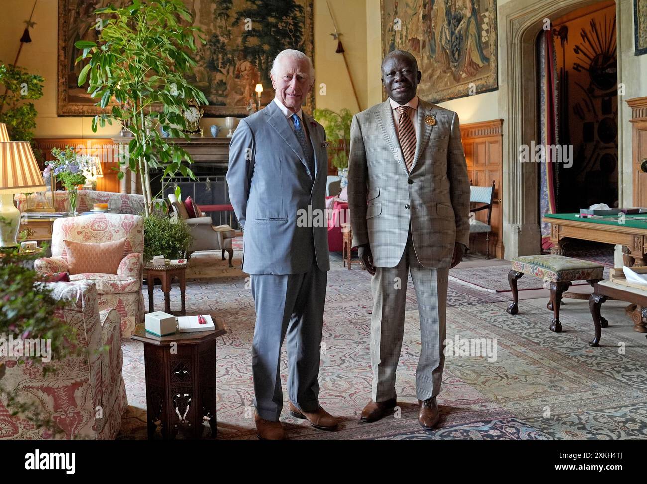 King Charles III during an audience with King of The Asantehene ...