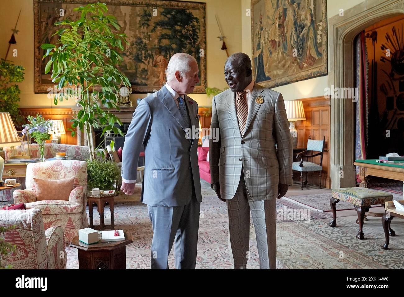 King Charles III during an audience with King of The Asantehene ...